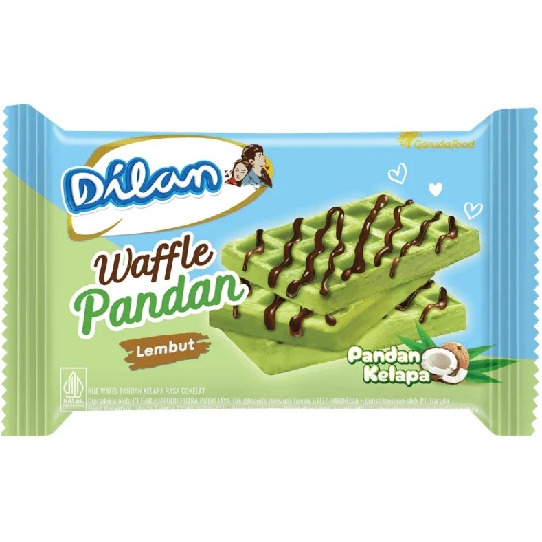 Dilan Chocolate Waffle Pandan Coconut Waffle/ 16 grams | Shopee Malaysia