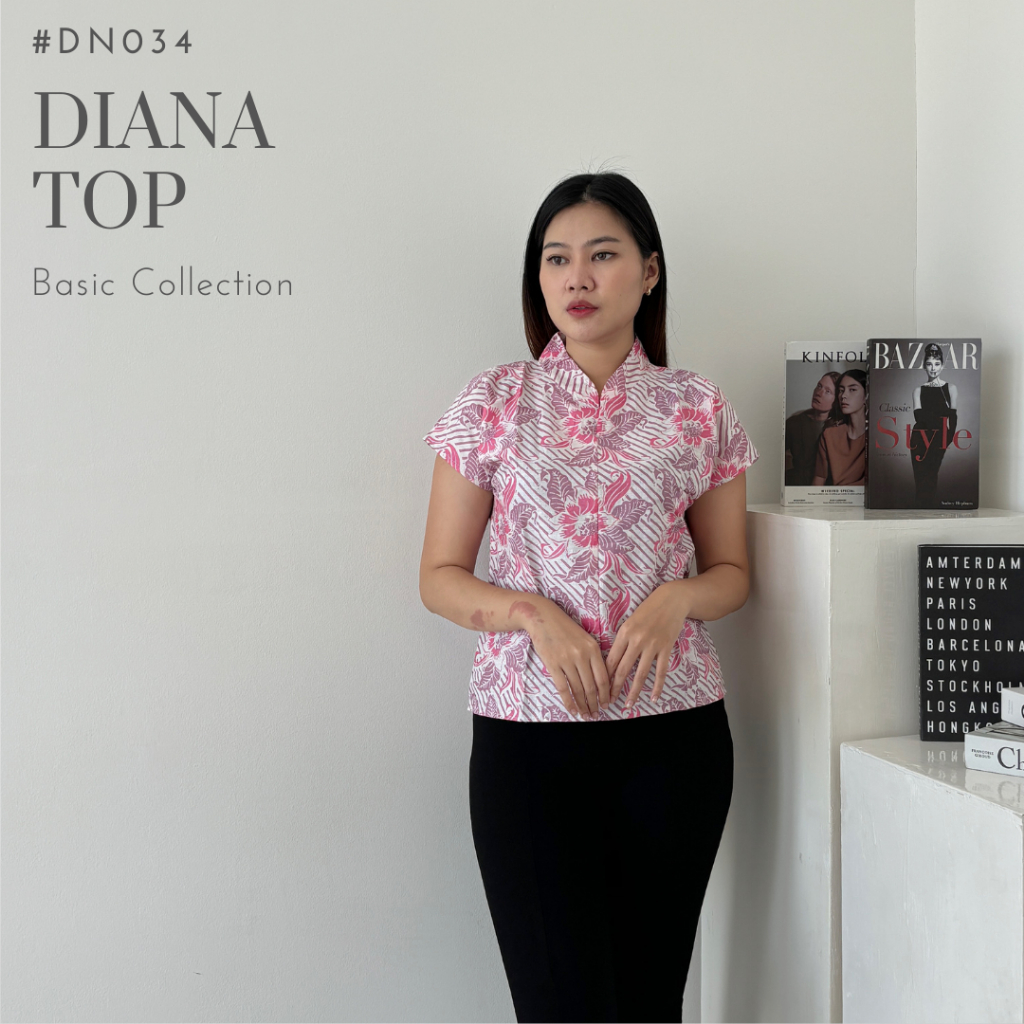 [REAL PICT] DIANA TOP WOMEN'S BATIK WORK TOP Kebaya Batik Kebaya Moden ...