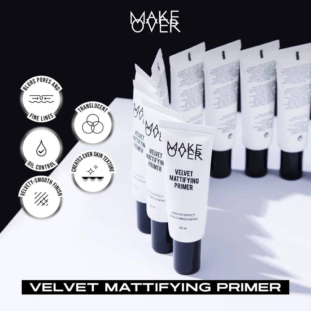 MAKE OVER Velvet Mattifying Primer - matte primer shrinks pores oil ...