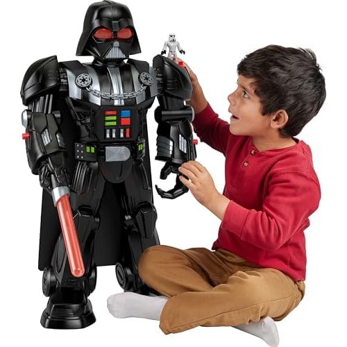 Fisher-Price Imaginext Star Wars Darth Vader Bot 2+ Ft Tall Toy, Lights ...
