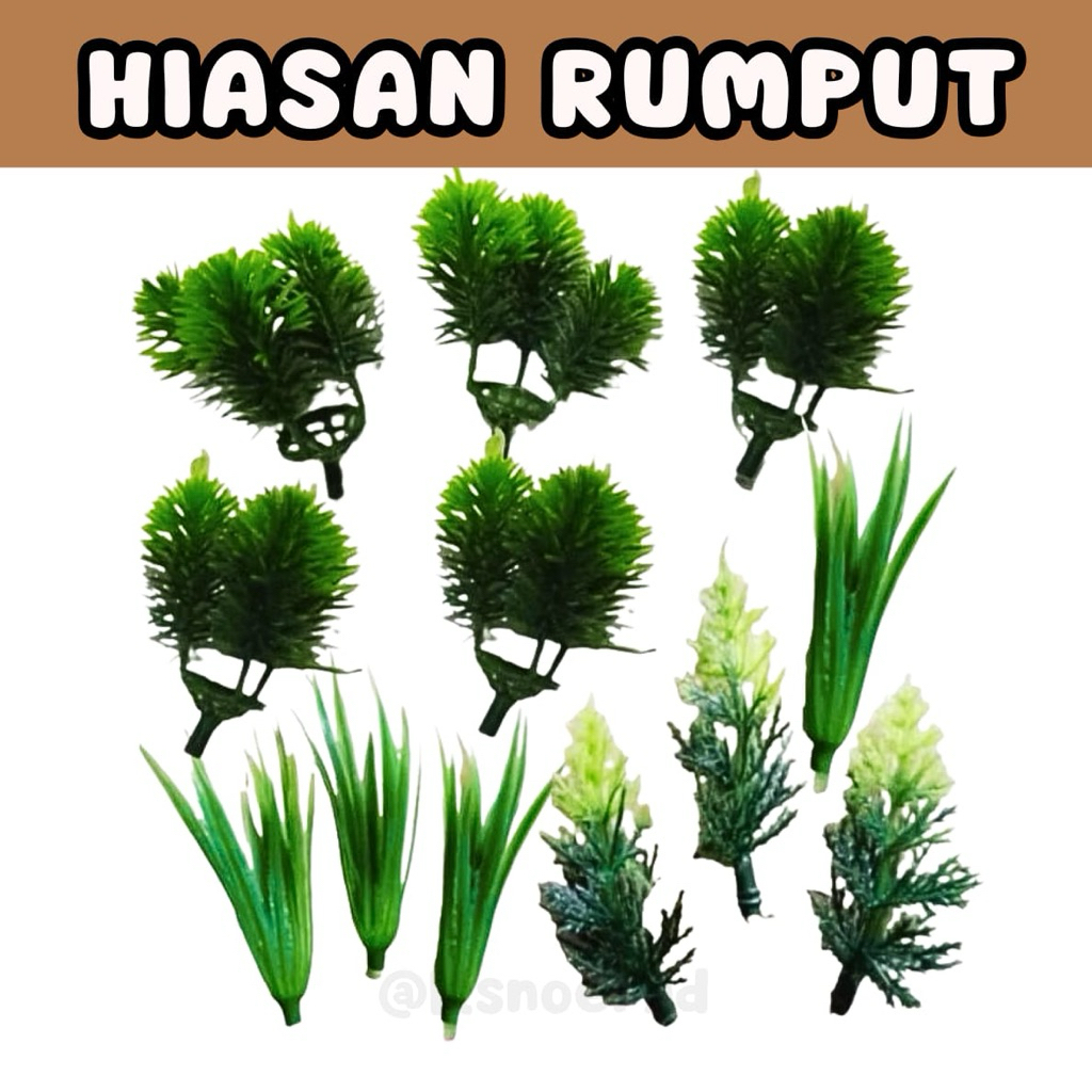 Grass Topper Set | Coconut Pine Tree Grass Cake Decoration | Synthetic ...