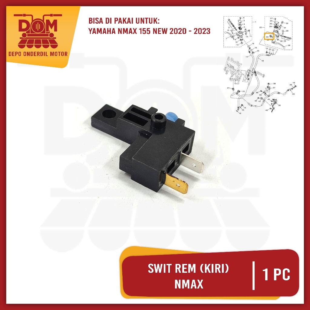 Nmax Rear Brake Switch Kiri (PSP) Switch Suit Indicator Sensor Rim Stop ...