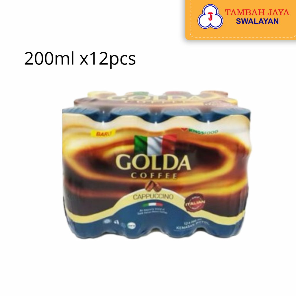 Golda Coffee Copuccino 1 Box contains 12 Bottles of 200ml | Shopee Malaysia