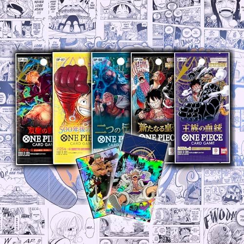 One Piece Booster Packs (5 Pack - OP-06, OP-07, OP-08, OP-09, OP-10 ...