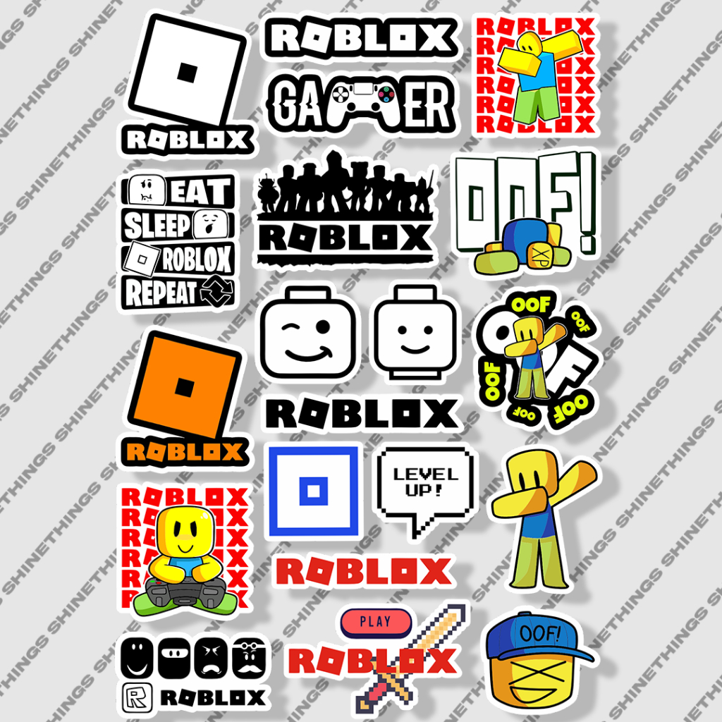 Roblox Waterproof Stickers || Viral Roblox Game Sticker edan inimah euy ...