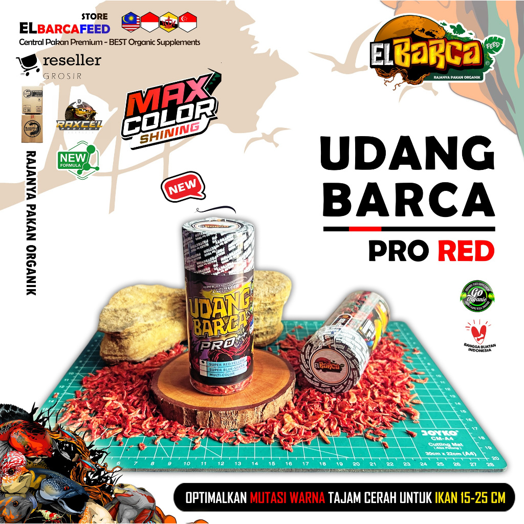 BARCA PRO SUPER RED YELLOW SHRIMP Increase the color of channa predator ...