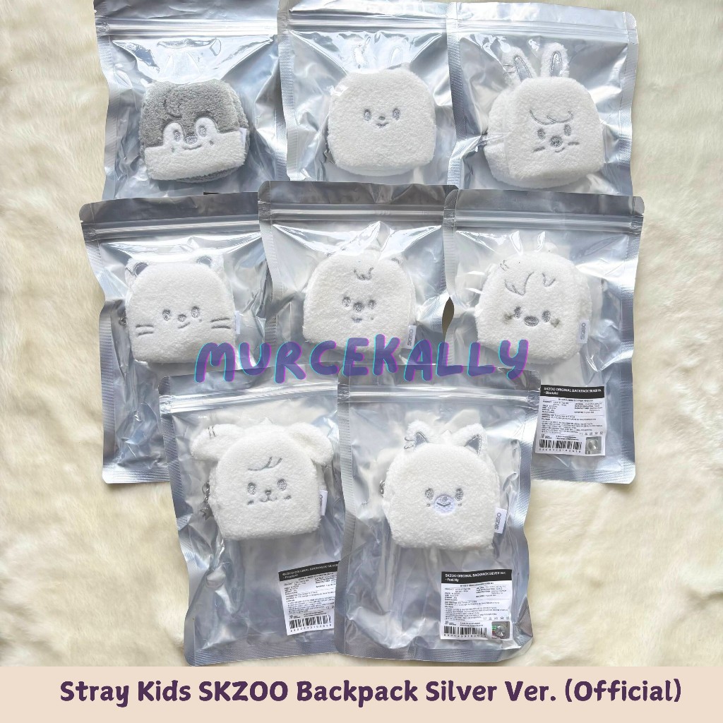 Stray Kids SKZOO Original Backpack Silver Ver. – celebrATE Merch Only ...