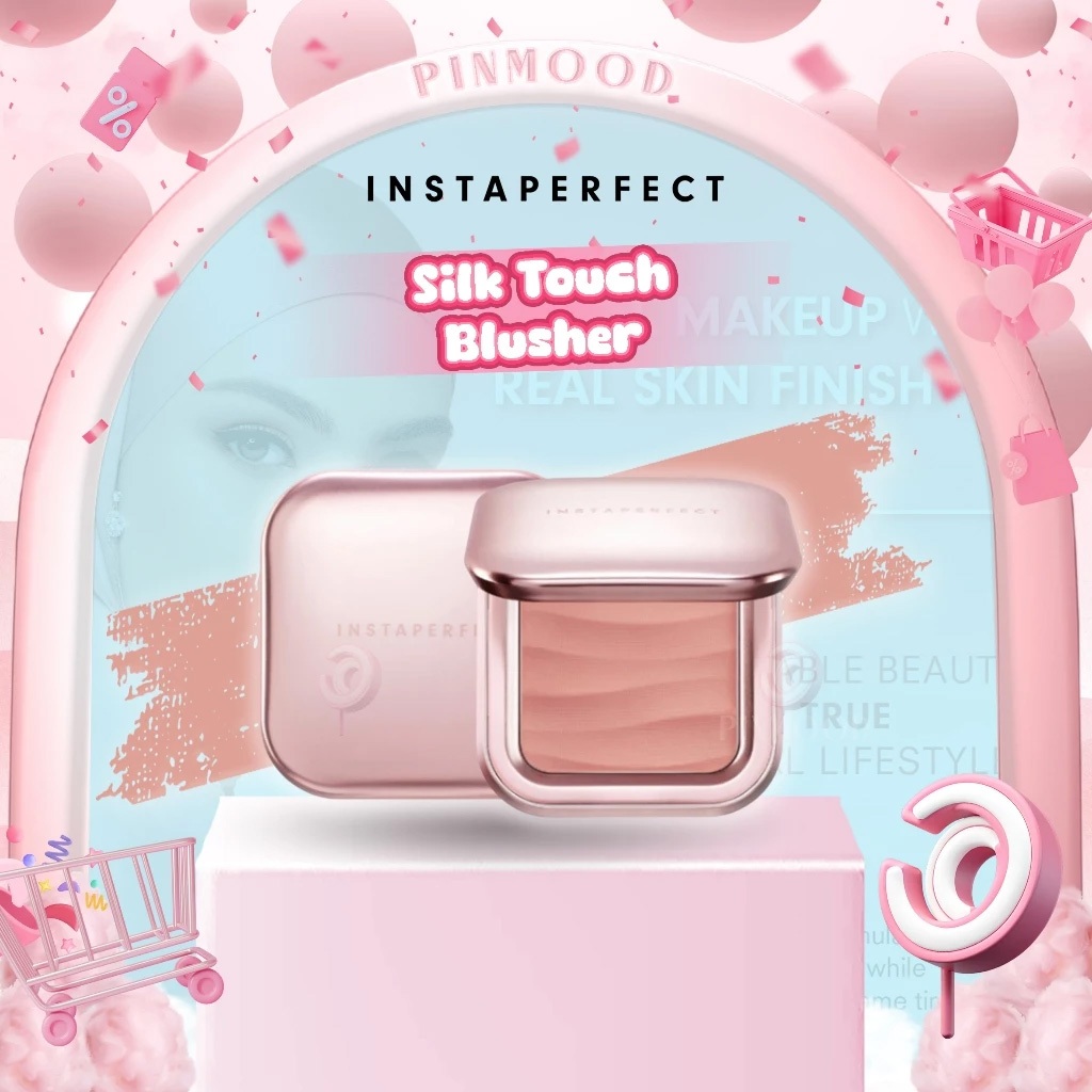 INSTAPERFECT - SILK TOUCH BLUSHER (4 g) - Blush On Powder Intense Color ...