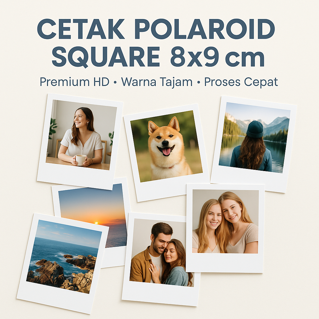 Polaroid Square Print 8x9cm | HD Premium Photo Paper | Sharp, Durable ...