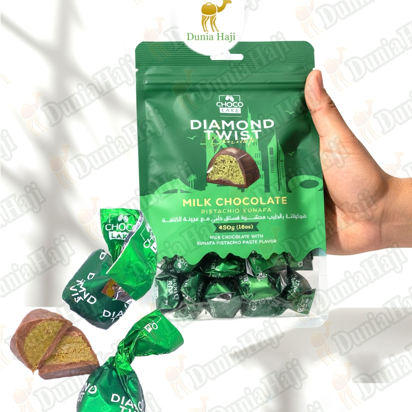 Dubai Diamond Twist Bag Chocolate 1 Pack Choco Lake Original 100% Saudi ...