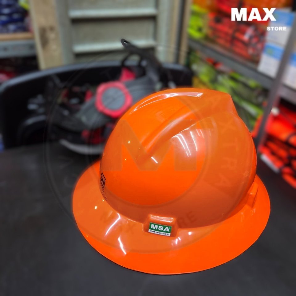 LOKAL MERAH Original MSA Full Brim Fastrack Safety Helmet - MSA ...