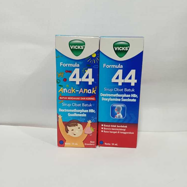 Vicks Formula 44 Adult and Child Variants, Syrup 54 ML, Cough Medicine ...