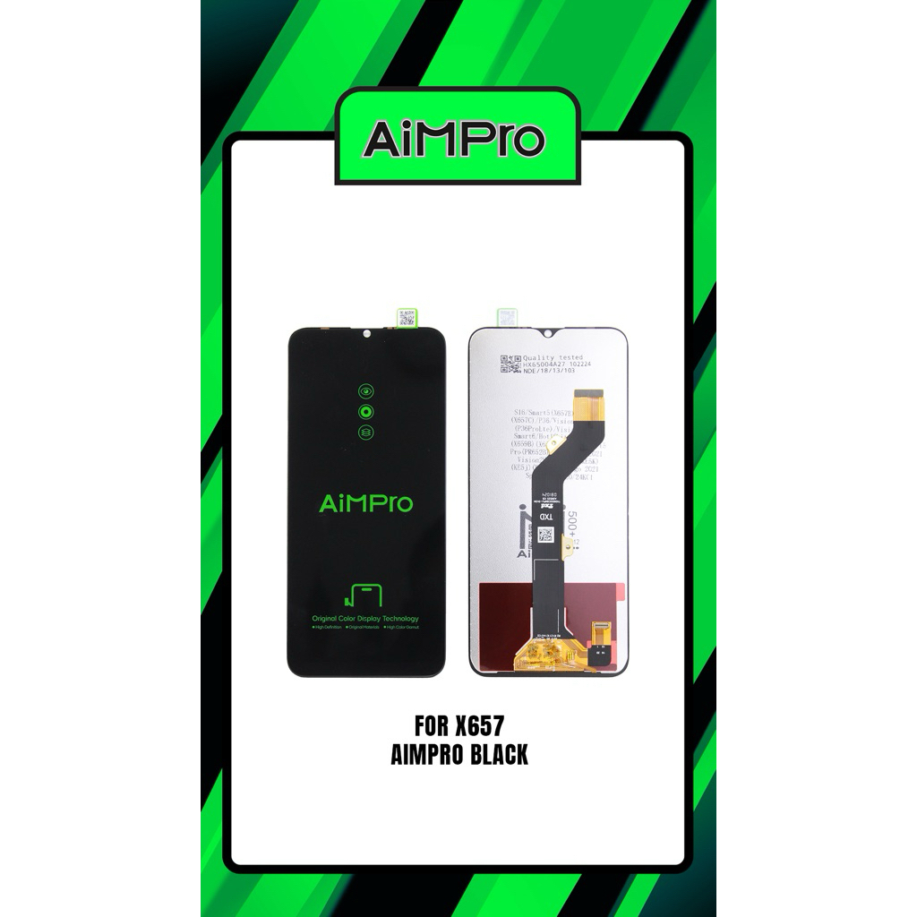 LCD INFINIX X657 AIMPRO BLACK+TS /X657B/L6502 (INFINIX HOT 10 LITE ...