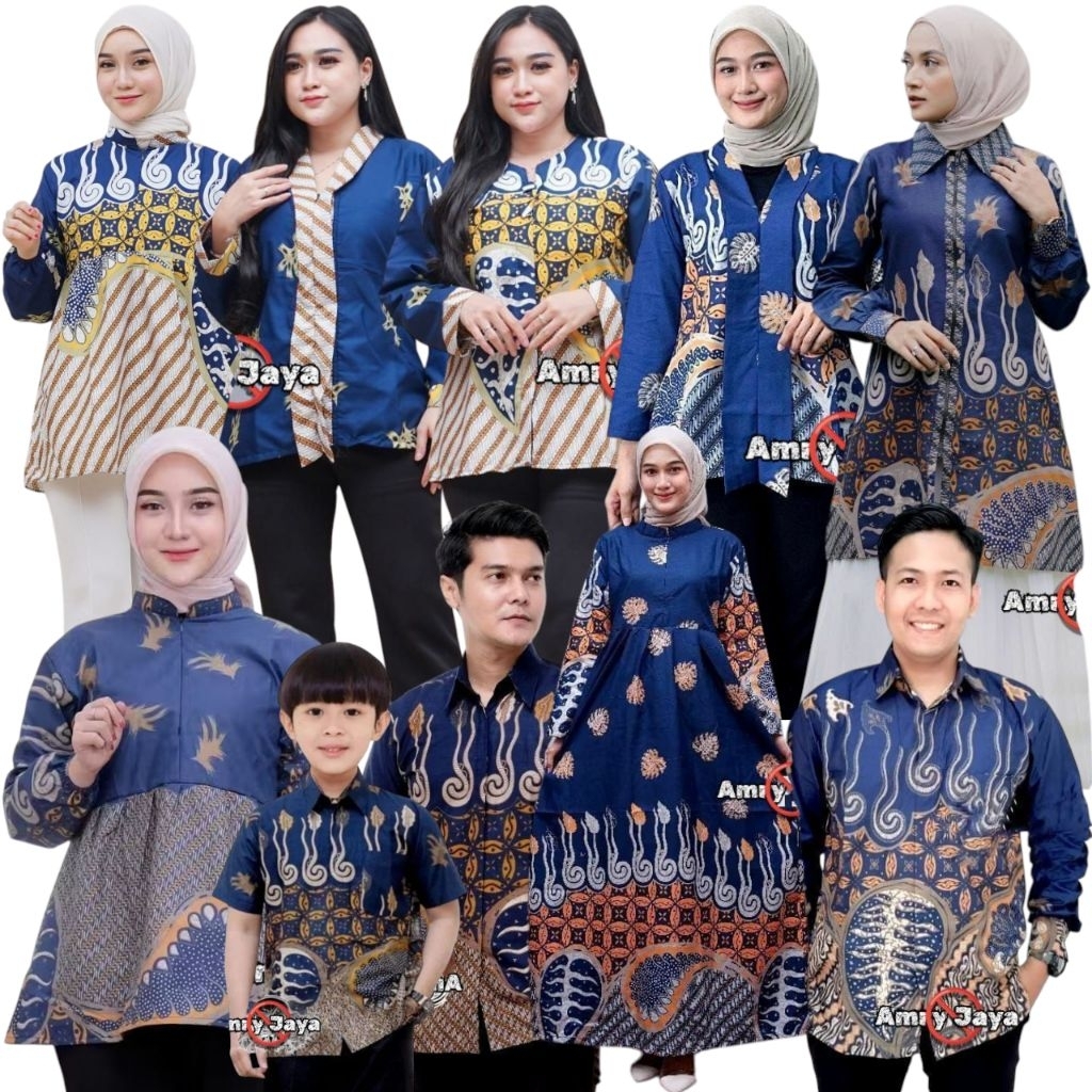 11.11 Batik Couple Family Set Couple Set Traditional Instant Batik ...