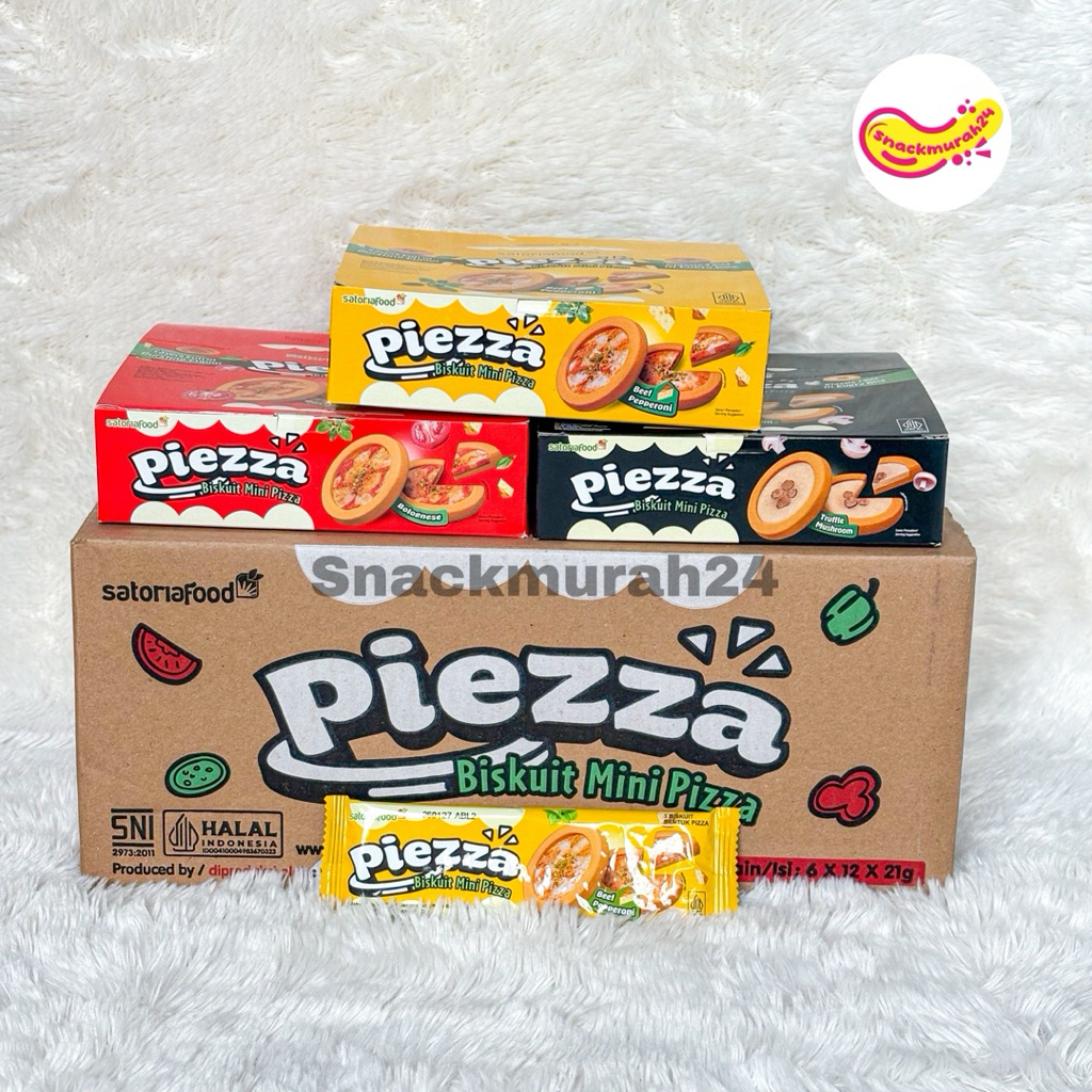 [Box] Piezza Mini Pizza Biscuits 252gr 1 Box contains 6 Boxes x 12 ...