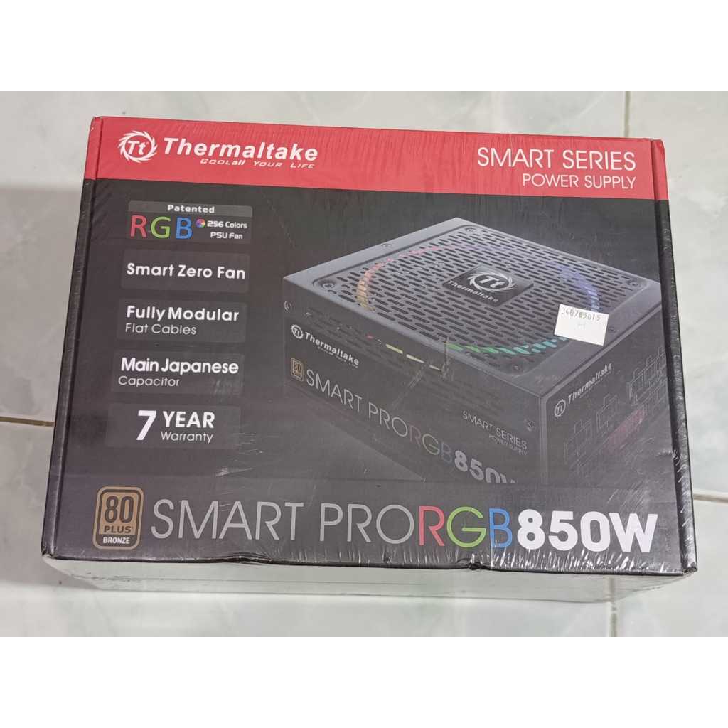 PSU THERMALTAKE SMART 850WATT 80+ BONZE SMART ZERO FAN LIKE NEW ...
