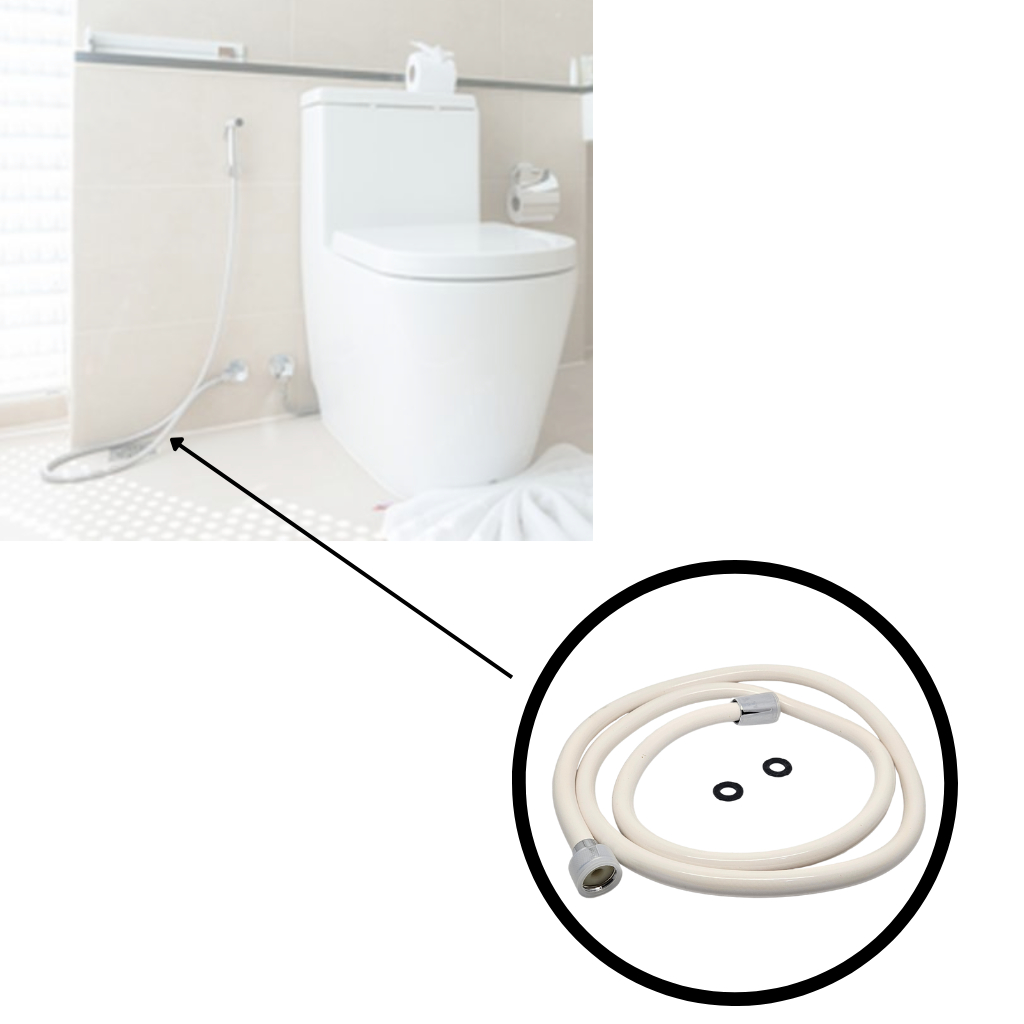 P40515W 150cm Type Hose Suitable for TOTO Toilets & Sinks - TOTO Spare ...