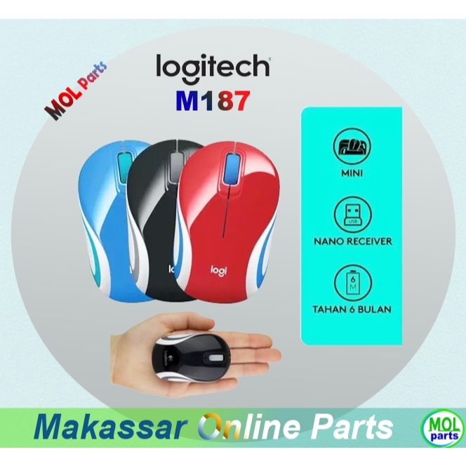 Logitech M187 Wireless Mouse | Shopee Malaysia