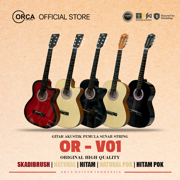 ORCA Beginner Acoustic Guitar OR - V01 String Guitar | Shopee Malaysia