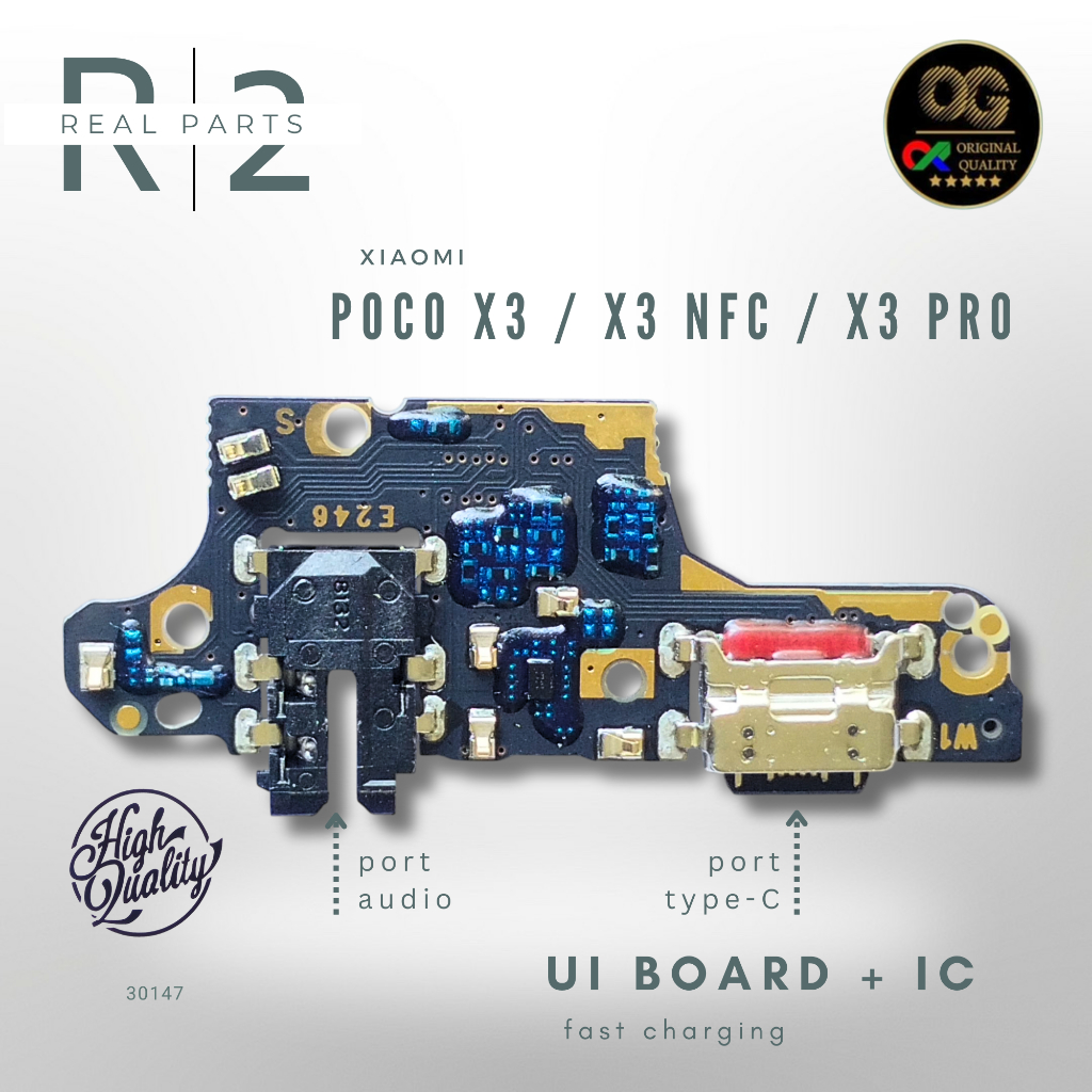 XIAOMI Mic + IC Board poco X3 | X3 NFC | X3 Pro UI Board HF PCB Charger ...