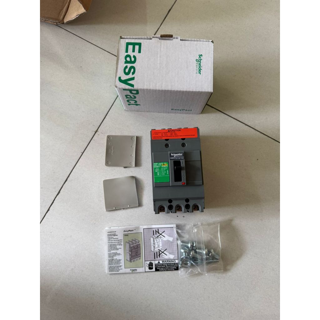 MCCB 3P 3 PHASE 10kA EZC100F 15A 20A 25A 30A 40A 50A 60A 75A 80A 100A ...