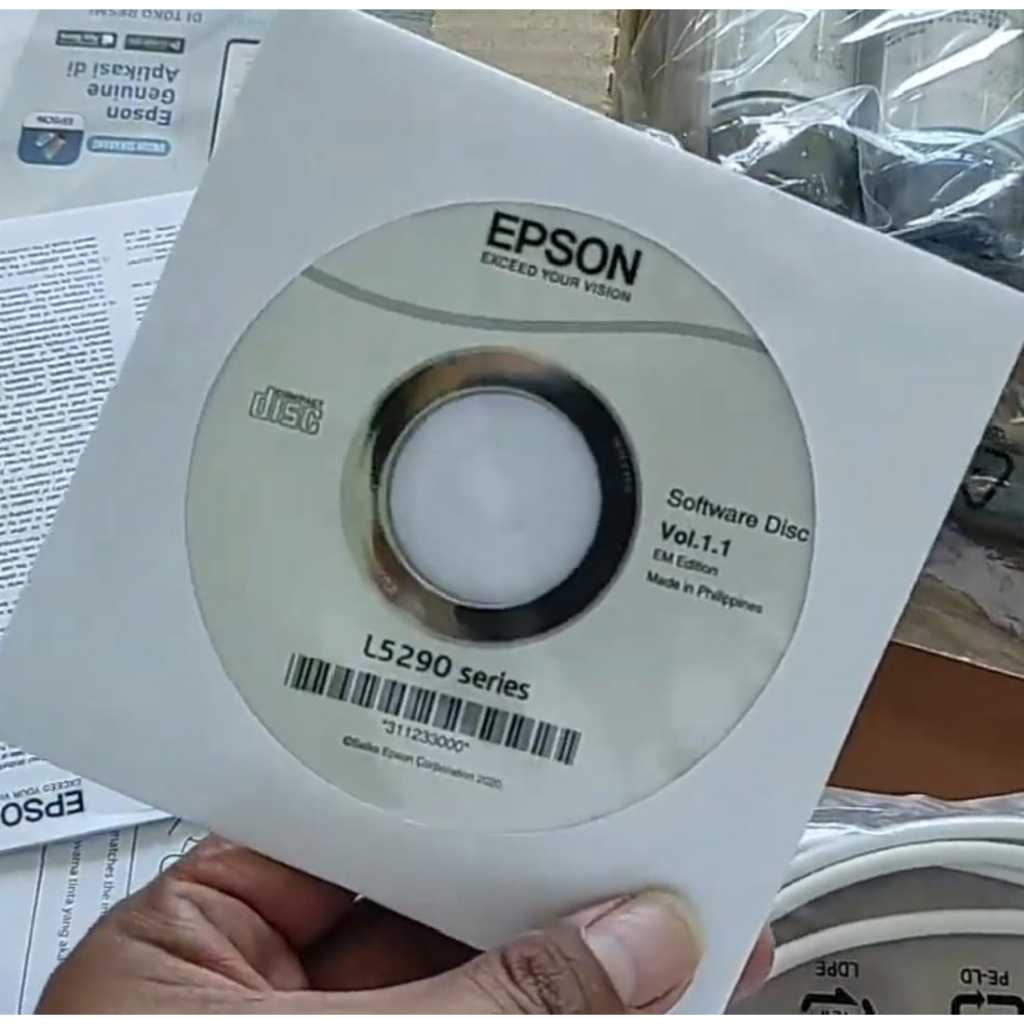 DVD DRIVER PRINTER EPSON ECOTANK L5290 SERIES ORIGINAL COPY | Shopee ...