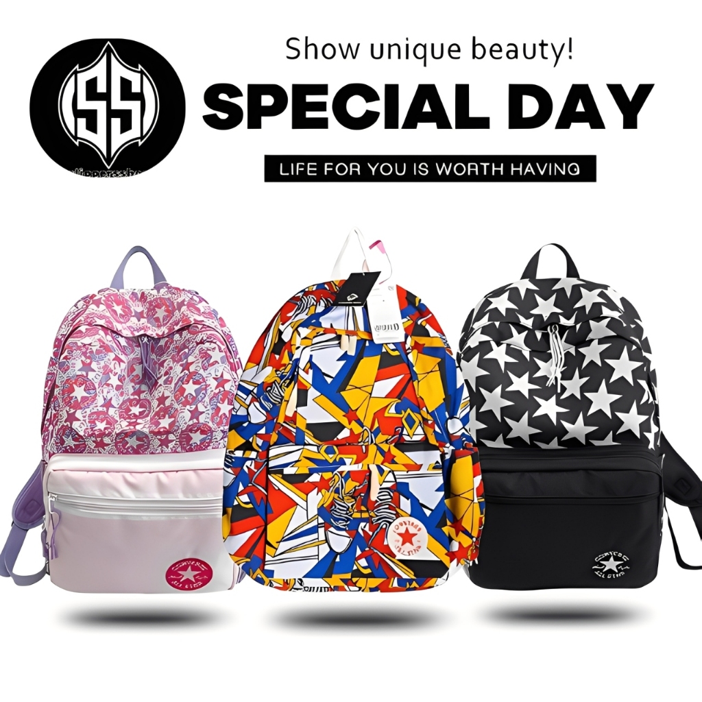 100% ORIGINAL CONVERSE ALL STAR BAG COSMIC MULTICOLOR MOTIF CONVERSE ...