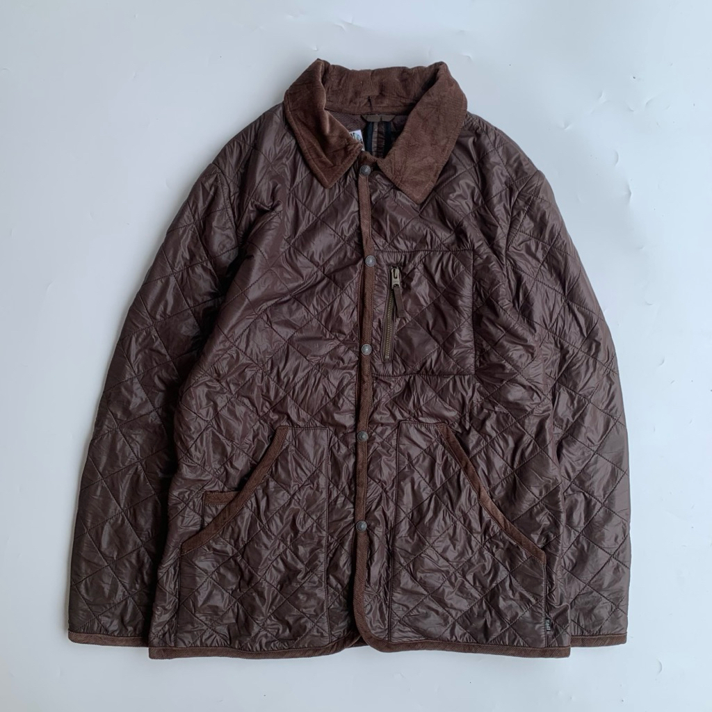 Vintage Edwin Quilted Lined Outer Puffer Down Jacket | Shopee Malaysia