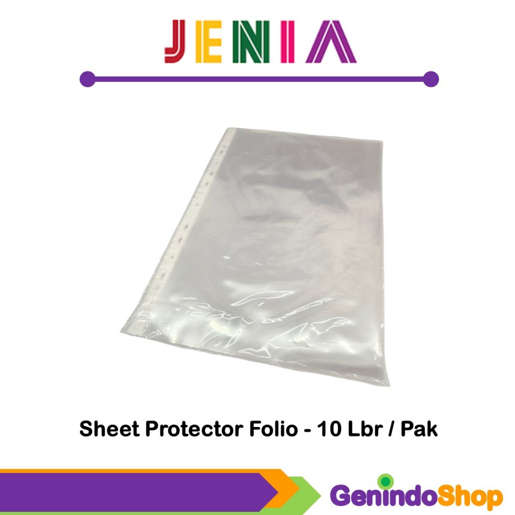 PP Pocket F4 FC Sheet Protector/ Jenia Folio Paper Protector/ (1 Pack ...