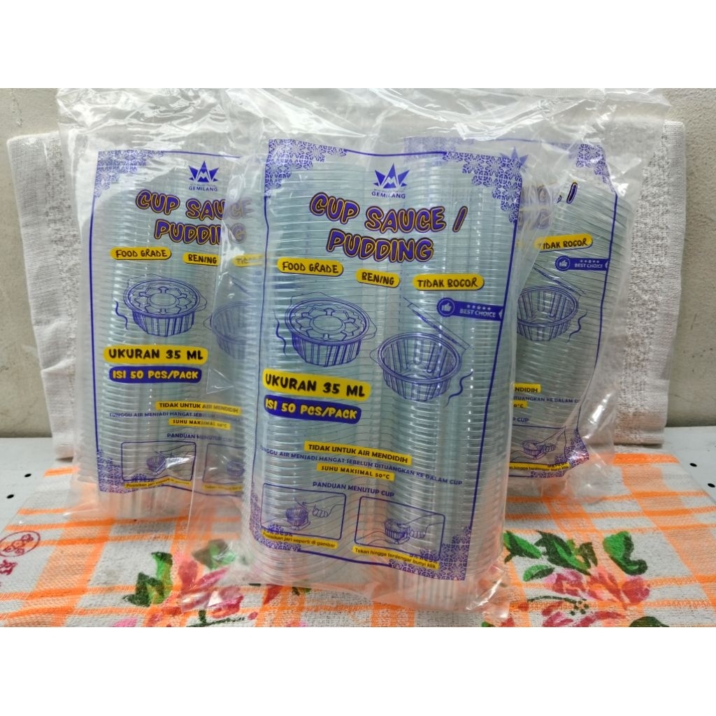 CUP SAUCE 35ml/MMPG SAUCE container contains 50 PCs (1 pack) | Shopee ...