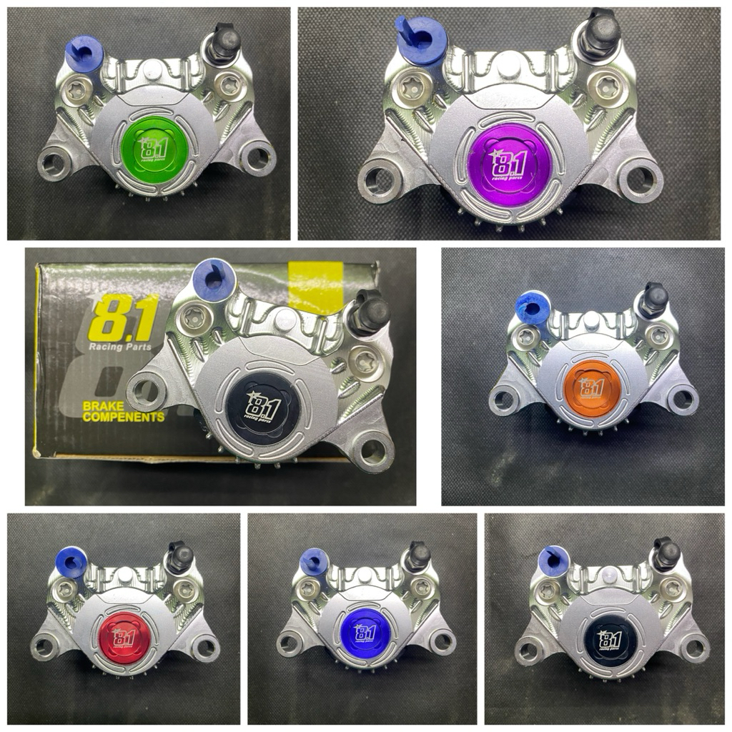 8.1 and SWITS 2Piston CNC Silver CNC COIN Caliper Universal Radial ...