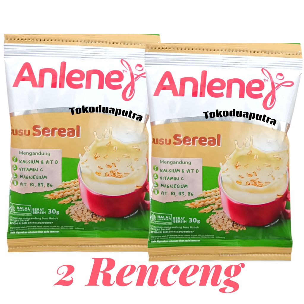 Anlene Cereal Milk Sachet 30 Gr X 20 Sachets Anlene Sachet Cereal Milk ...