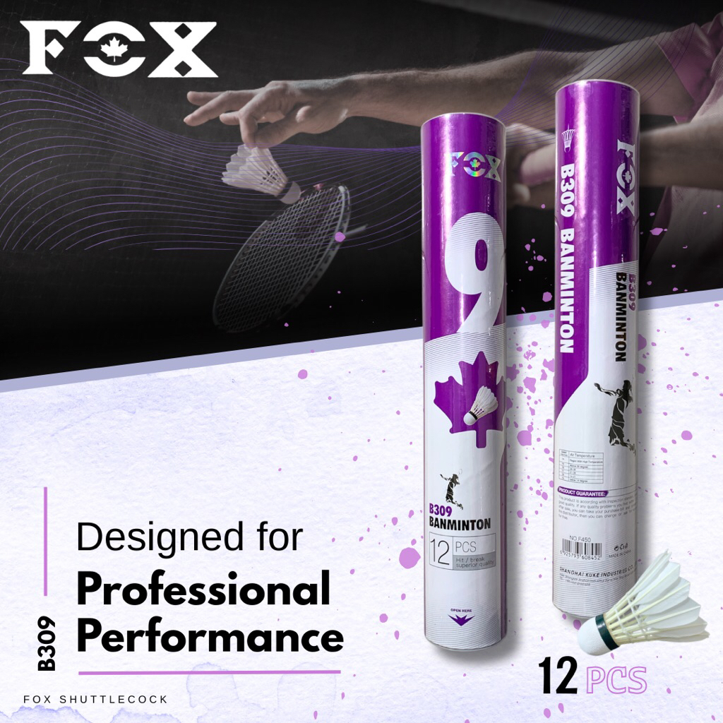 FOX B309 SHUTTLECOCK BADMINTON SHUTTLECOCK SPEED 76 77 ORIGINAL RSL ...