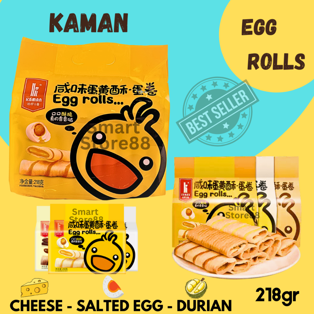 KAMAN EGG ROLLS CRISPY 218GR WAFER ROLL CRISPY | Shopee Malaysia