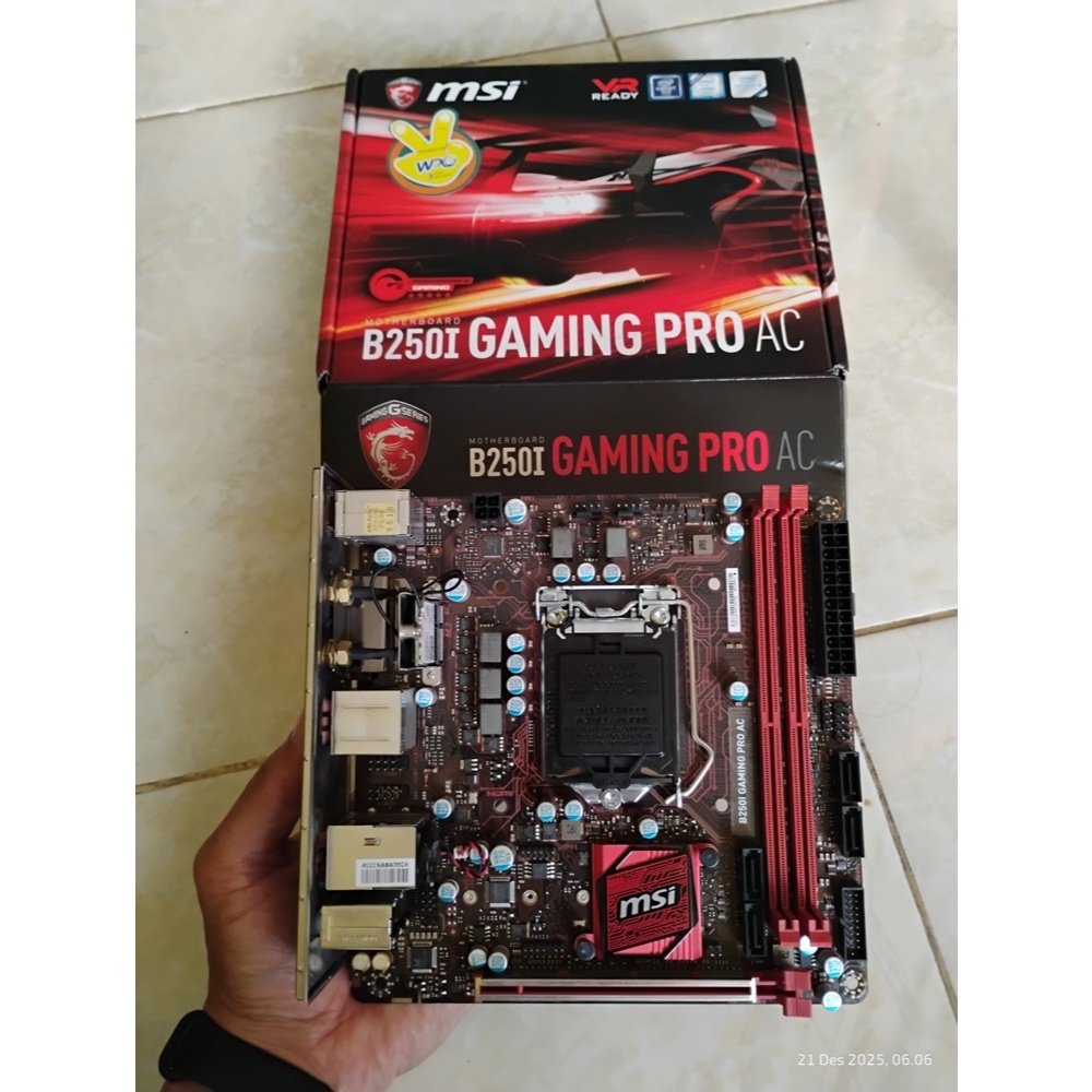 MSI B250i GAMING PRO AC Socket intel LGA1151 Gen6/7 | Shopee Malaysia