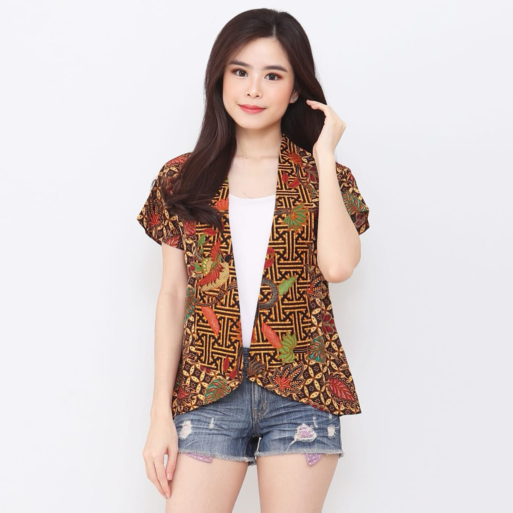 Pikoi_id | Modern women's batik outerwear open-sleeved batik outerwear ...
