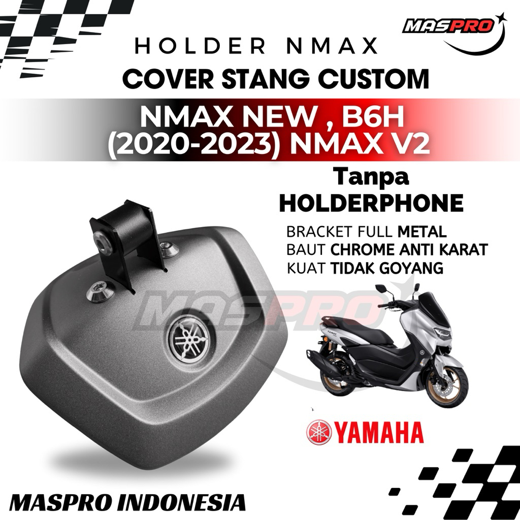 Holder hp nmax all new nmax carbon handlebar cover with holder hp phone ...