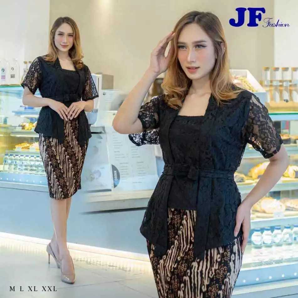 Short Kutubaru Kebaya Lace Kebaya Top/ Short Sleeve Kebaya/ Christmas ...