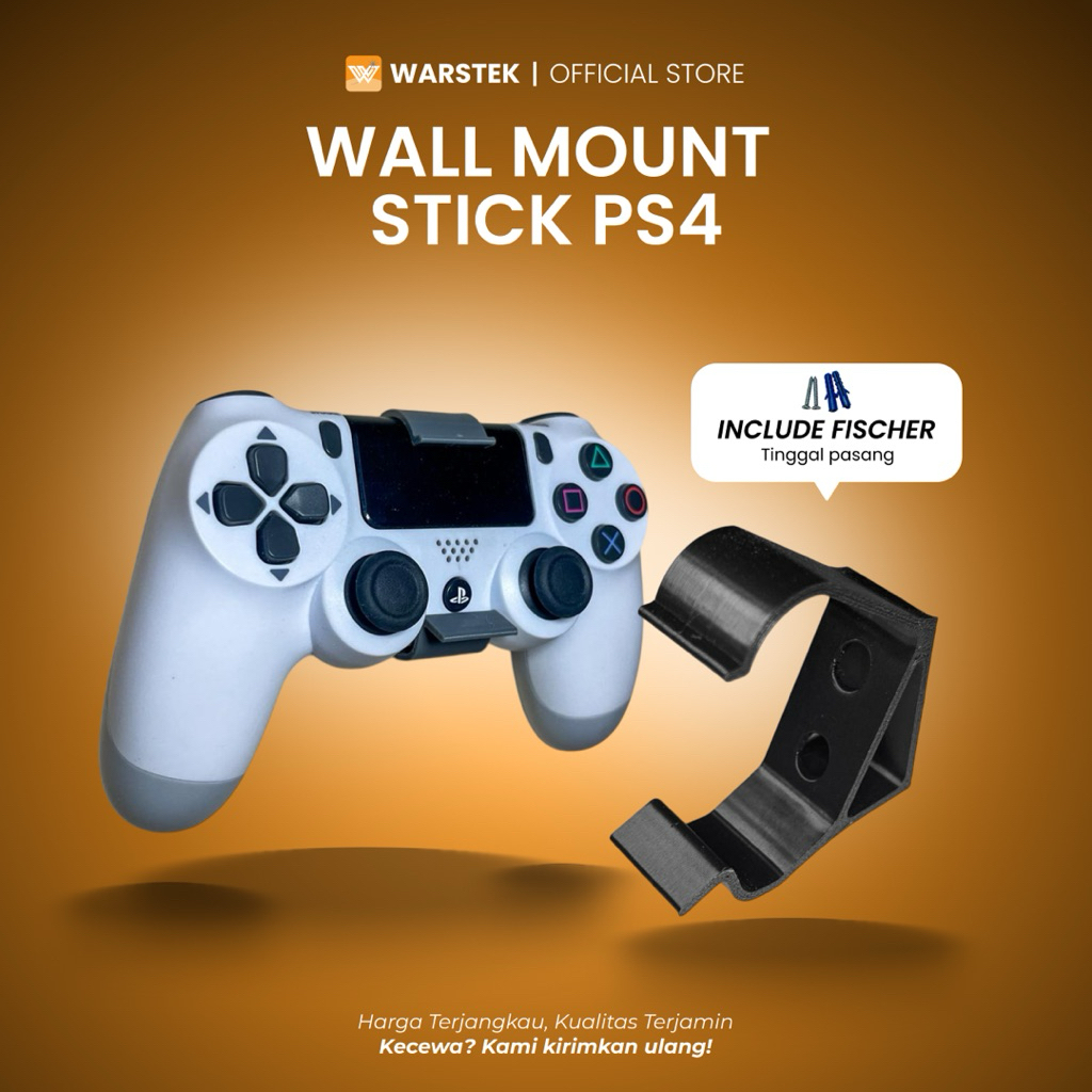 GANTUNGAN Wall Mount Stick Hanger PS4 PS 4 Free Fisher Controller Stand ...