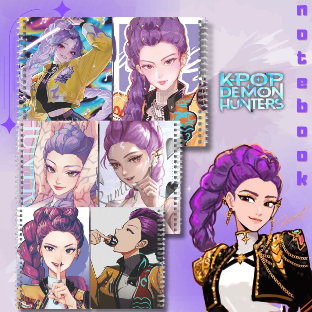 RUMI HUNTRIX KPOP DEMON HUNTERS NOTEBOOK HUNTRIX RUMI CATTAN BOOK ...