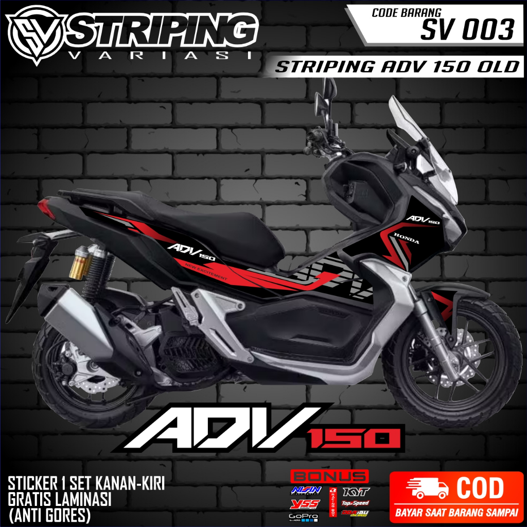 HONDA ADV 150 STICKER STRIPING [SV 003] HONDA ADV 150 STICKER ...