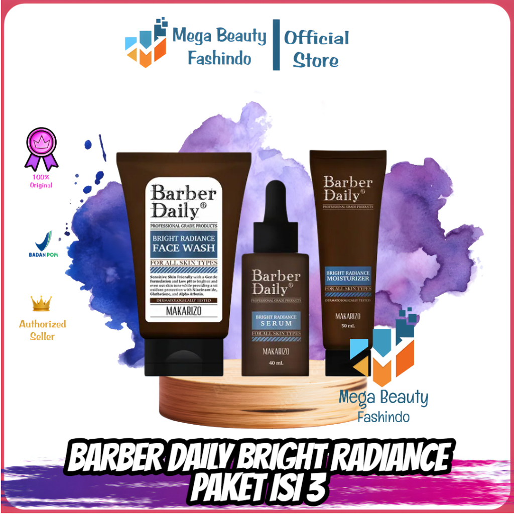 Makarizo Barber Daily Bright Radiance Pack of 3 | Face Wash 100ml ...