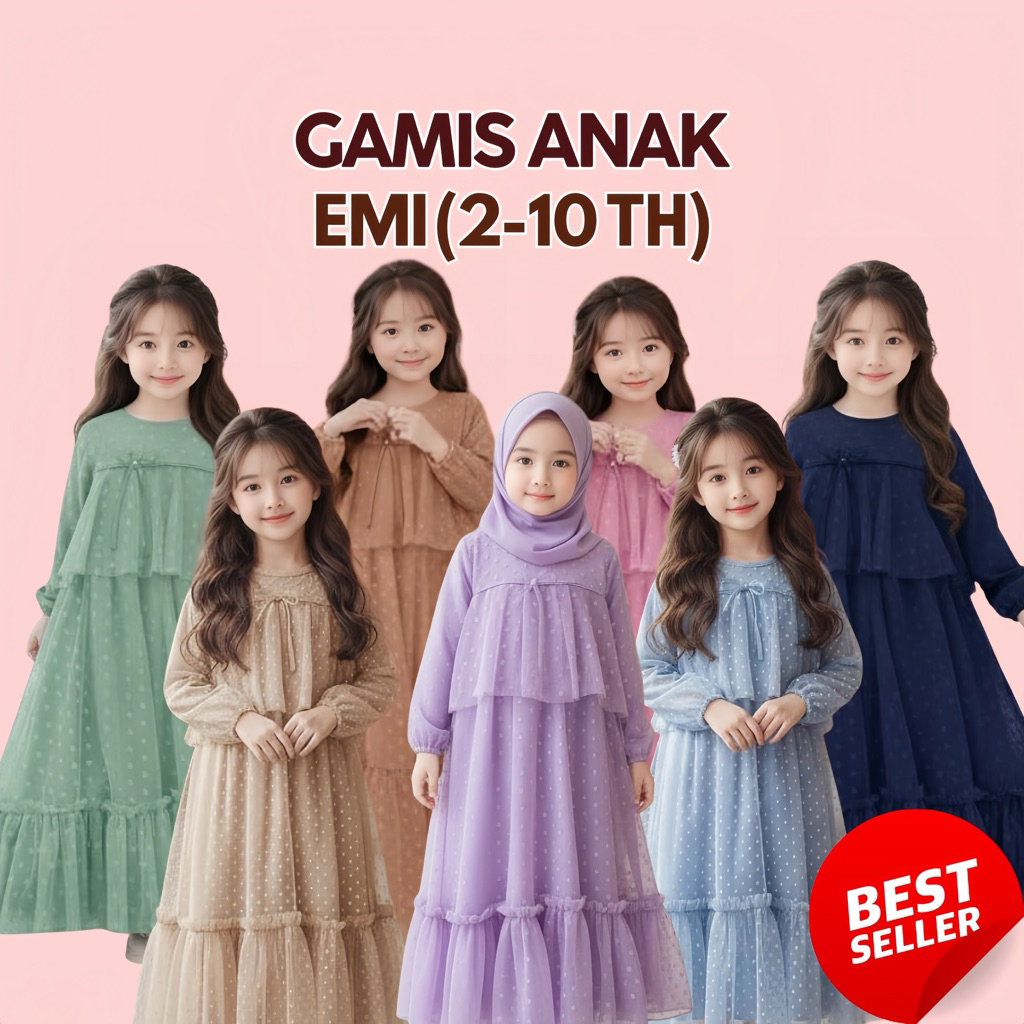 MODERN CHILDREN'S BRUKAT GAMIS, CHILDREN'S GAMIS FOR EID, WEDDINGS, EMI ...