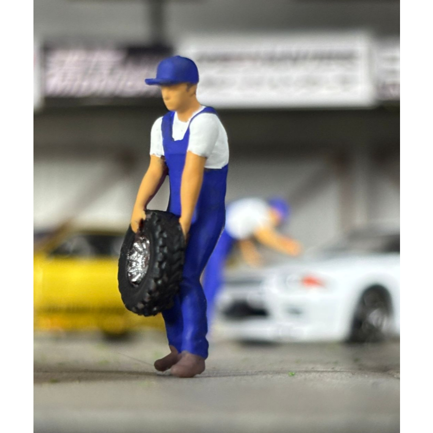Figure 1 Men's Mechanic Mechanic Type 12 Diorama Diecast Hot Wheel ...
