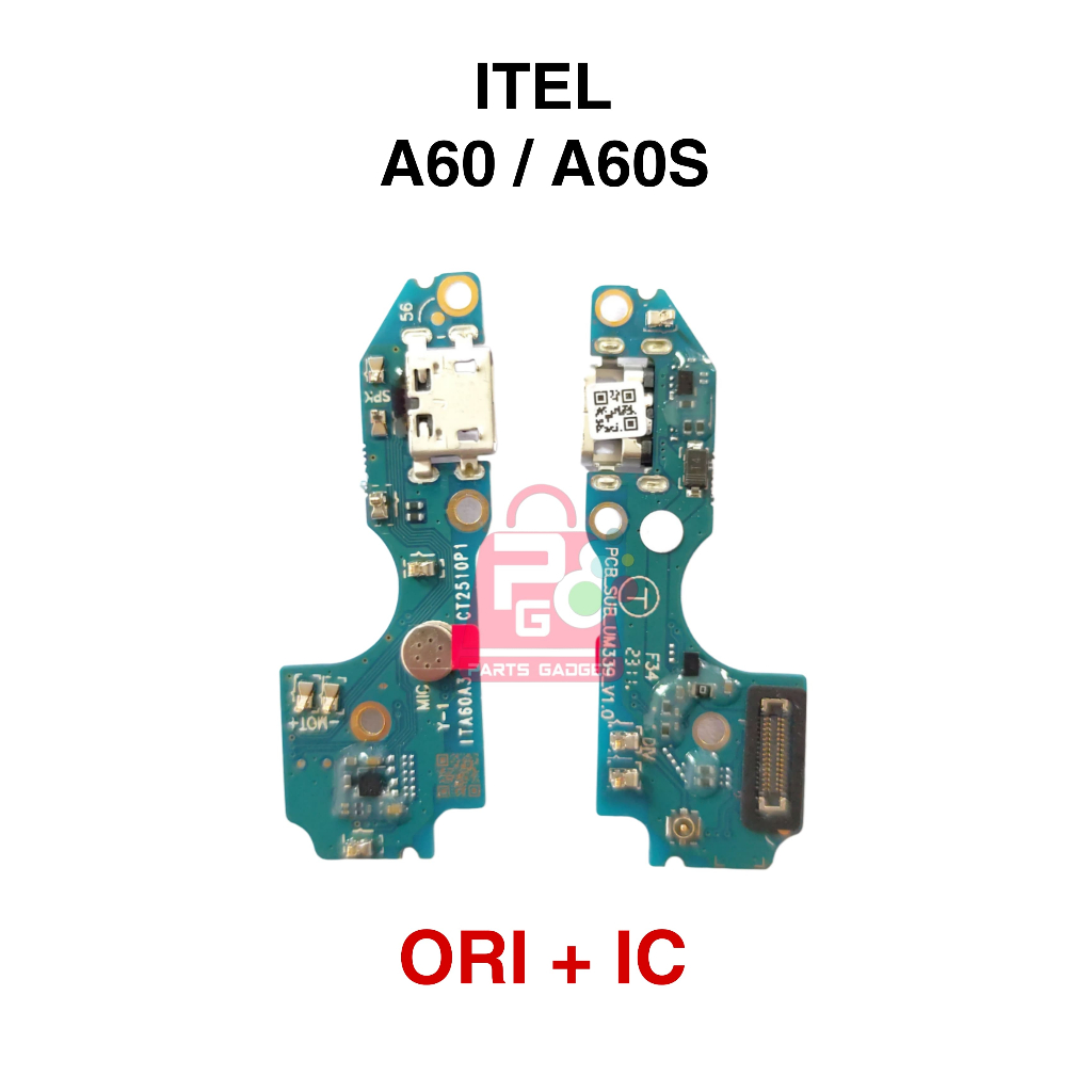 Itel A60 A60S Charger Connector With Ic Board Mic Charging Board ...