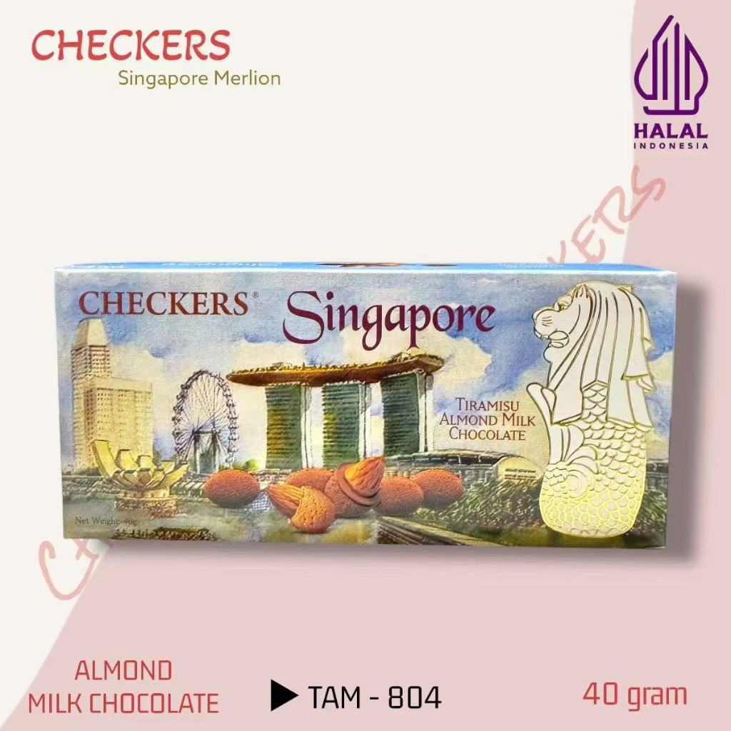 Checkers Almond Tiramisu Milk White Dark Chocolate 40 grams | Shopee ...