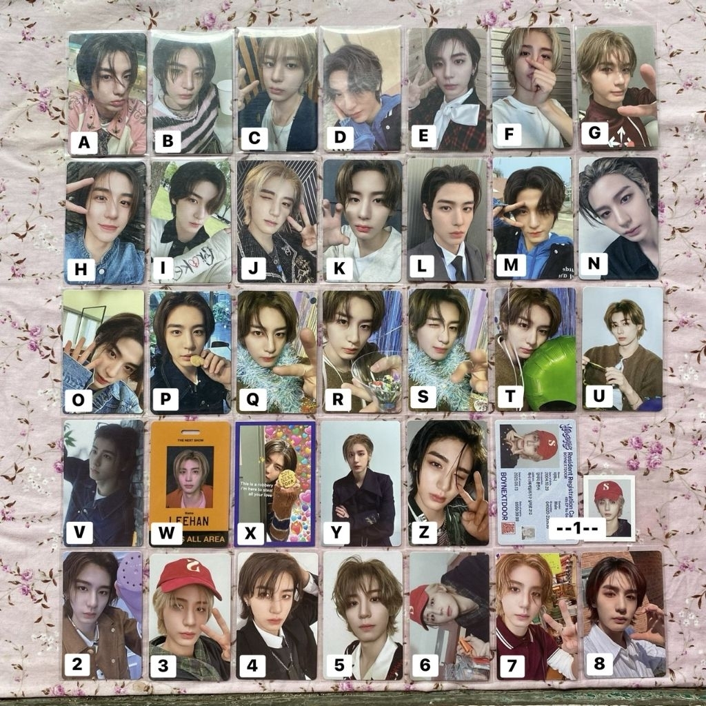 Official photocard leehan boynextdoor and who why how lucky draw pob ...