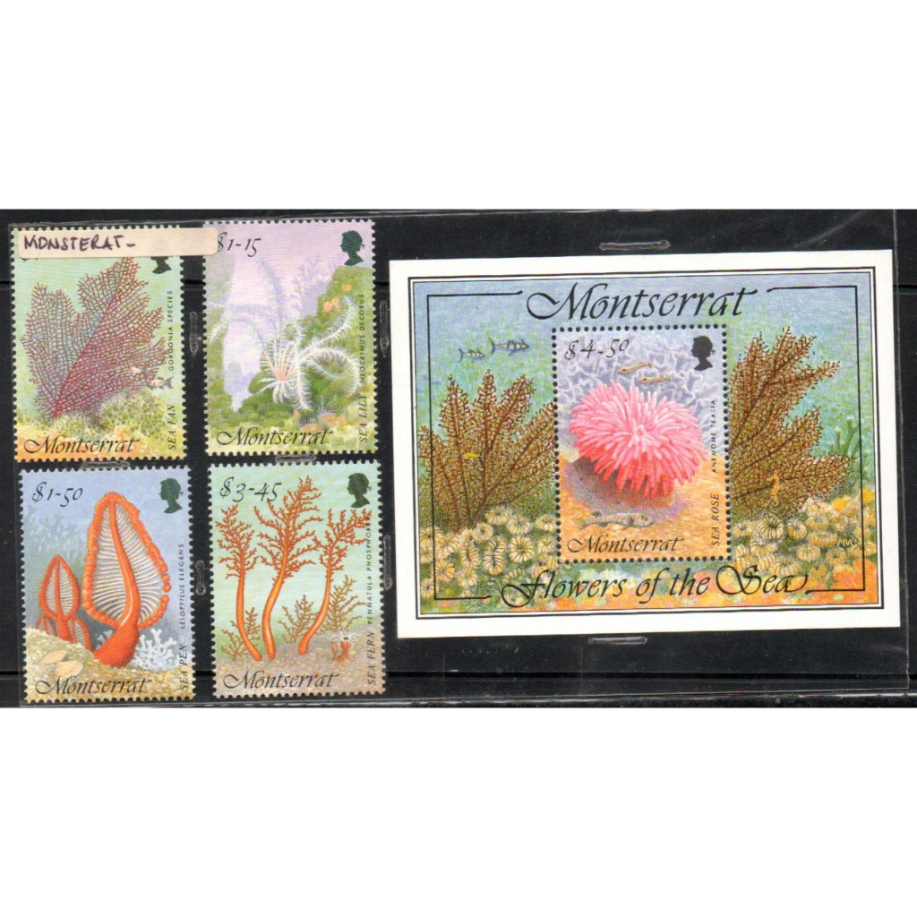 Coral Theme Stamp Terumbu Coral 108 Montserrat | Shopee Malaysia