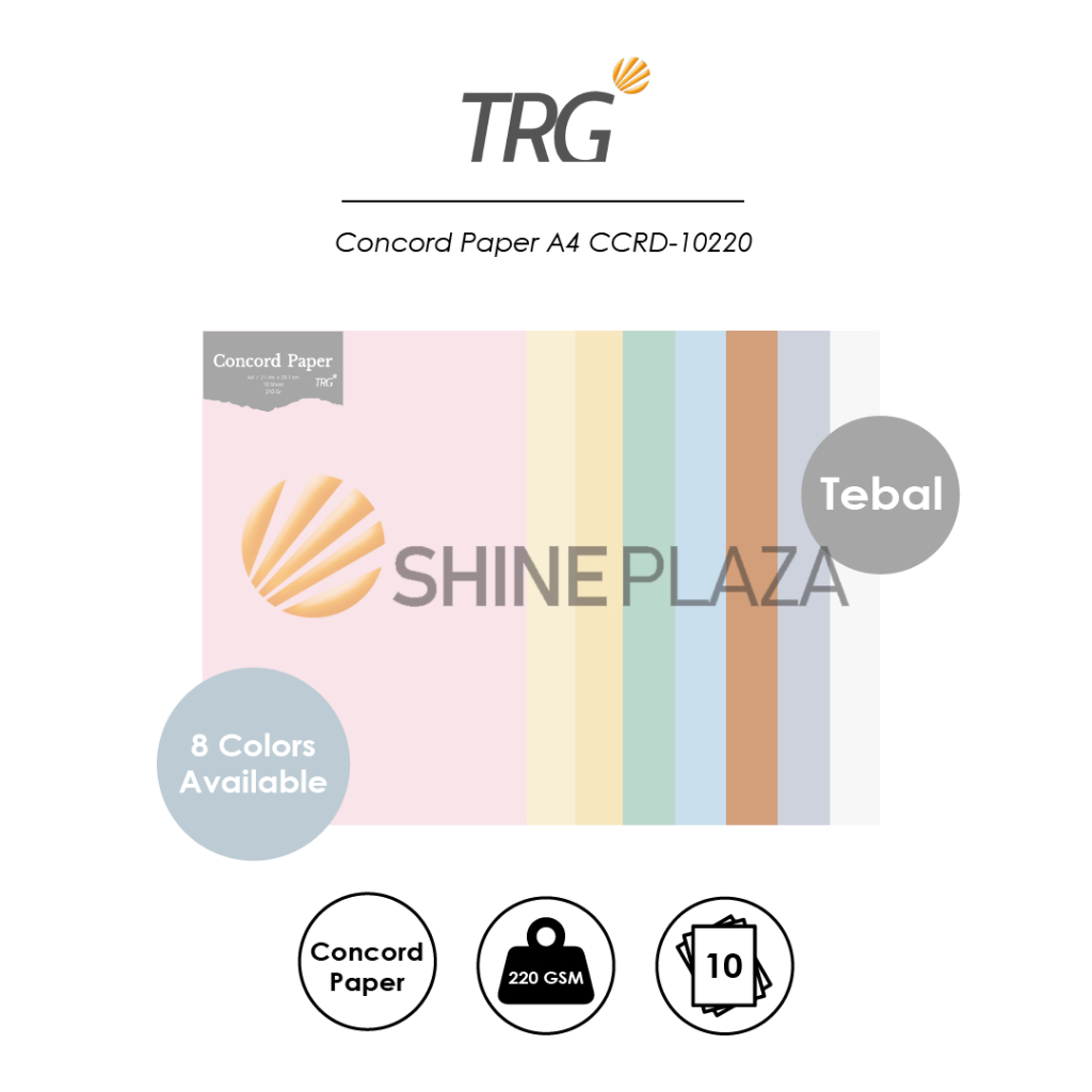 TRG Concorde Paper A4 CCRD-10220 220gsm - Thick Color Certificate ...
