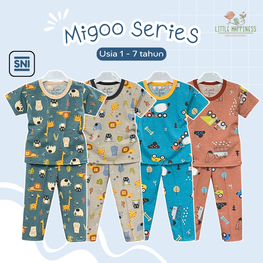 MIGOO SERIES ~ Boys & Girls Clothing Sets Ages 1-7 Years KELFI Long ...